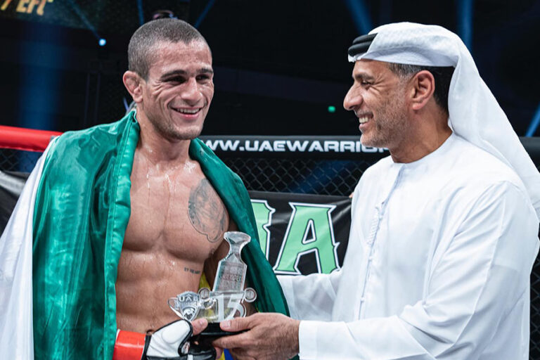 Bruno Machado beats Mickael Lebout at UAE Warriors 15 | Asian MMA