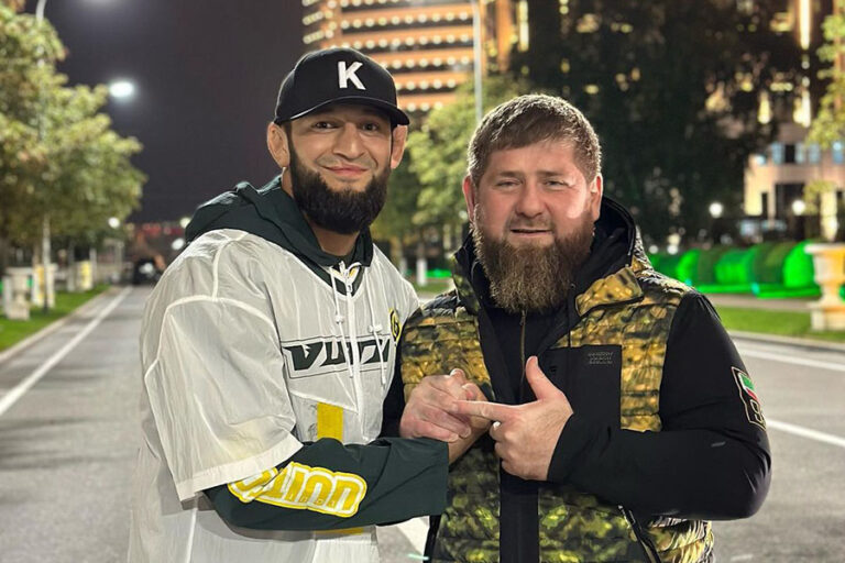 Khamzat Chimaev poses with Chechen warlord again | Asian MMA